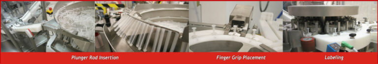 Plunger Rod Insertion, Finger Grip Placement & Labeling System