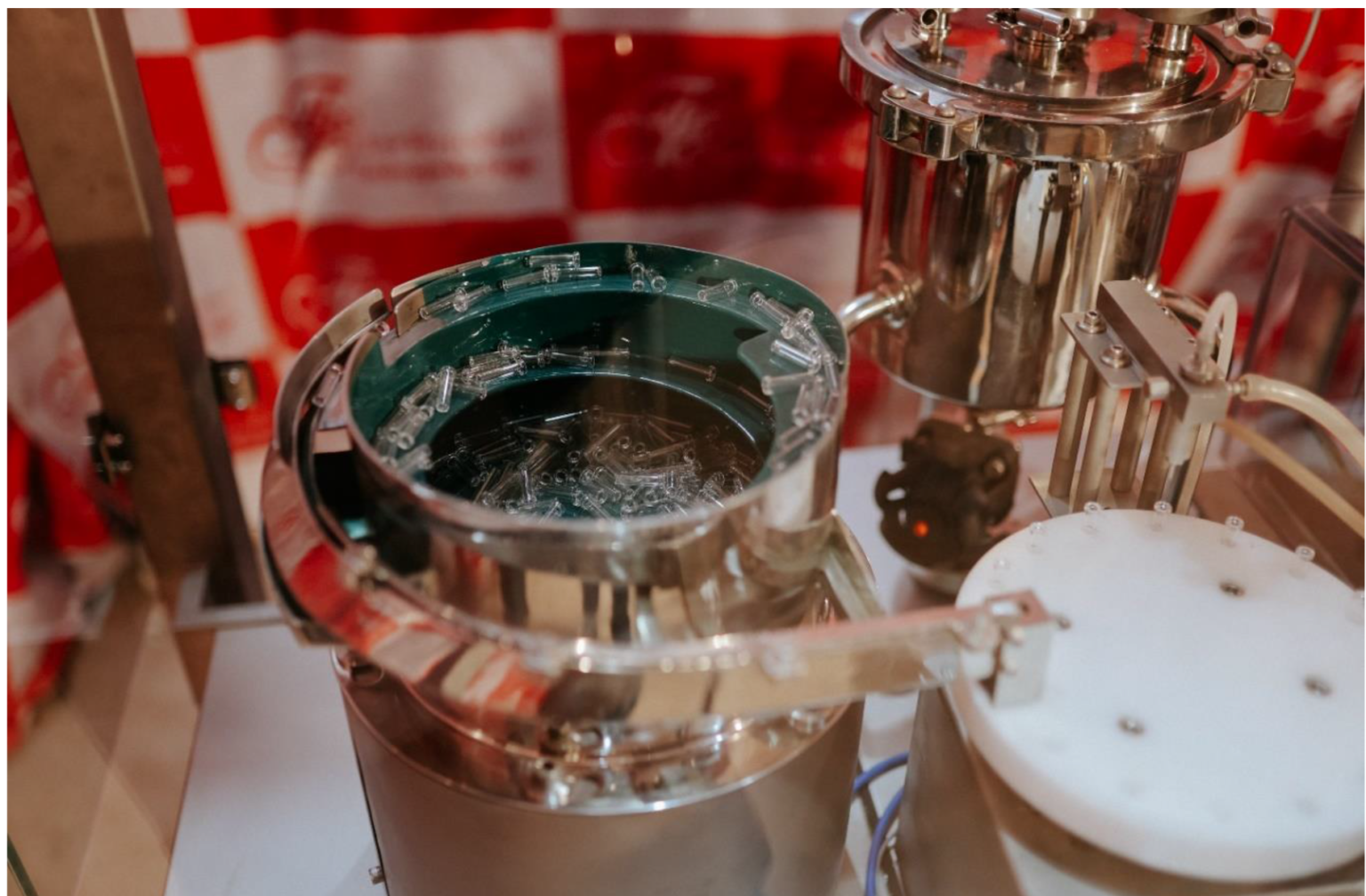 Robotic Micro Vial Filling & Stoppering Machine